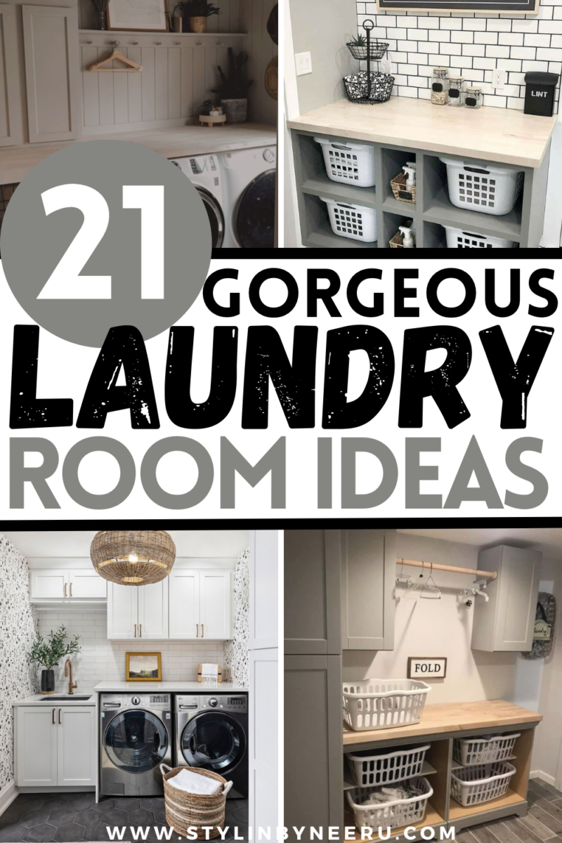 21 BEST LAUNDRY ROOM IDEAS TO RECREATE! - Stylin by Neeru