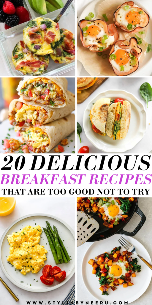 20 HEALTHY BREAKFAST RECIPES THAT TASTE AMAZING! - Stylin by Neeru