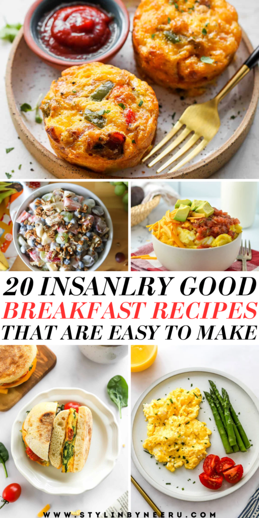 20 HEALTHY BREAKFAST RECIPES THAT TASTE AMAZING! - Stylin by Neeru