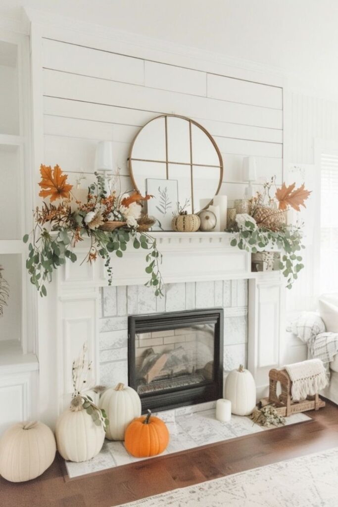 20+ STUNNING FALL MANTEL DECOR IDEAS TO RECREATE - Stylin by Neeru