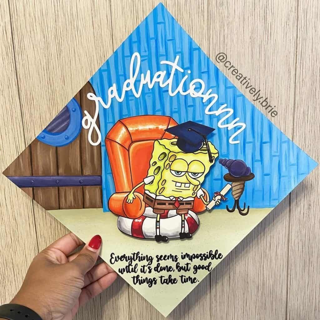 Spongebob Graduation Quotes 61 Best Spongebob Graduation Caps For The